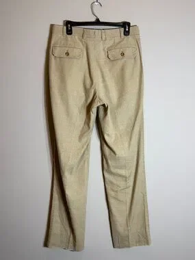 HILTL | Pants | Hiltl Linen Flat Front Trouser Dress Pants Mens 33x32 ...